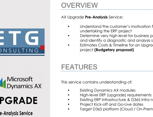 Dynamics 365 Performance Services - ETG Consulting US Dynamics 365 Performance Services - ETG Consulting US